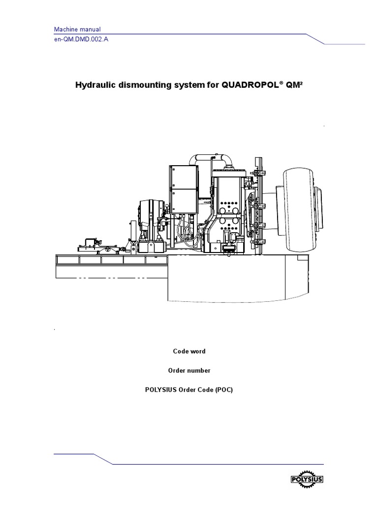 Hydraulic dismounting system for QUADROPOL® QM² | PDF | Lubricant ...