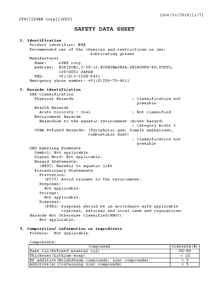 FS2 en PDF | PDF | Dangerous Goods | Safety