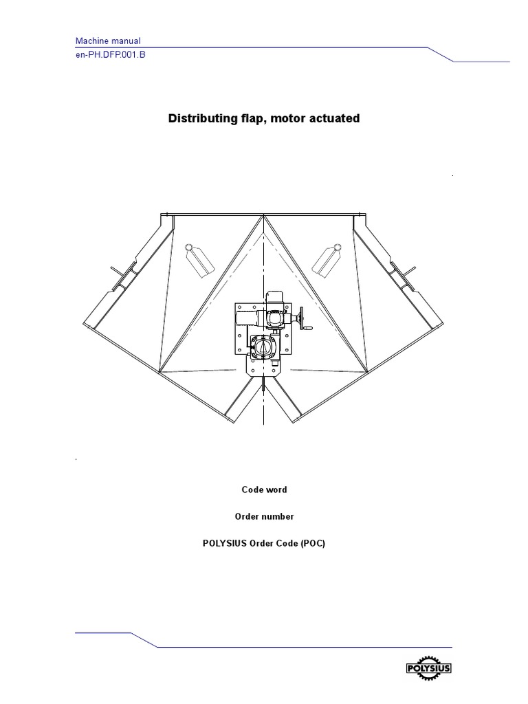 Distributing Flap, Motor Actuated | PDF | Machines | Electric Motor