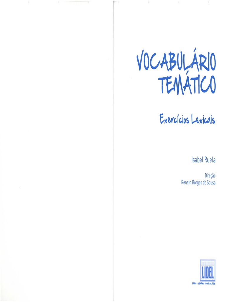 MANUAL Isabel - Ruela - Vocabulario - Tematico - A1-B2 PDF | PDF