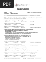 BPP 11 TQ 1st Quarter Exam | PDF | Breads | Dough