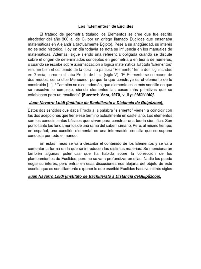Los Elementos de Euclides: Un Análisis | PDF | Triángulo | Números
