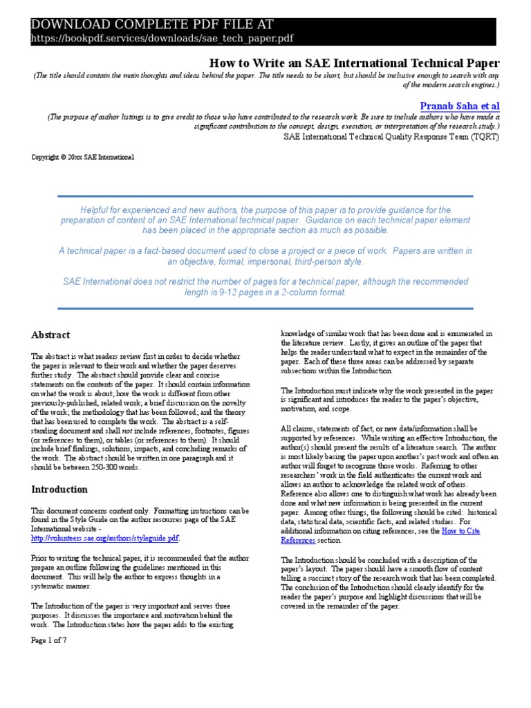 Sae Tech Paper PDF - 2743627 PDF | PDF | Plagiarism | Equations
