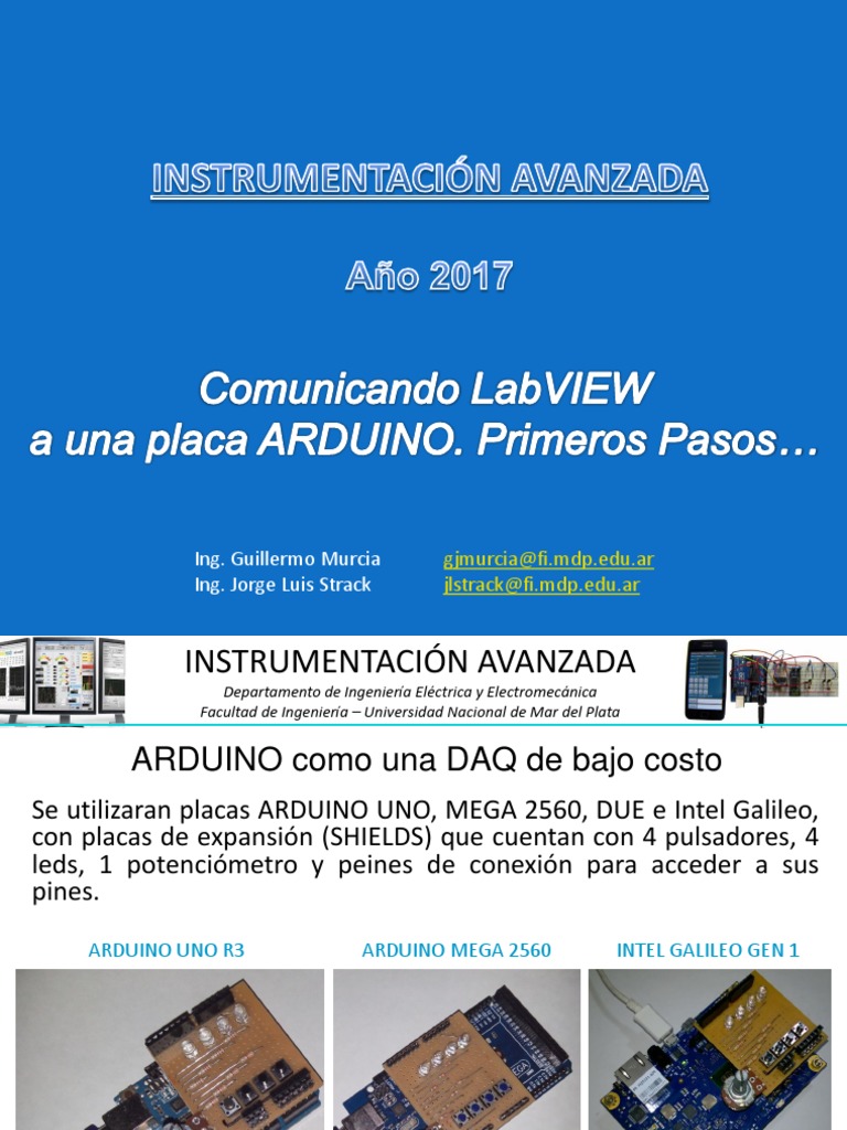 3 - Comunicación Con LabVIEW | PDF | Arduino | Entorno de desarrollo ...