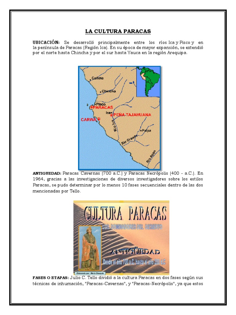 La Cultura Paracas | PDF | Imperio Inca | Cultura (general)