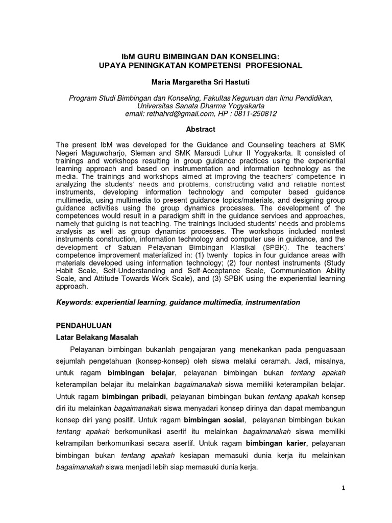 Analisis Swot Guru BK | PDF | Learning | Educational Psychology