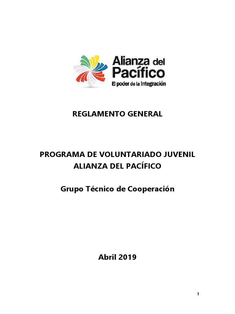 Reglamento VJ VF 1 PDF | PDF | Sociedad | Trabajar como voluntario