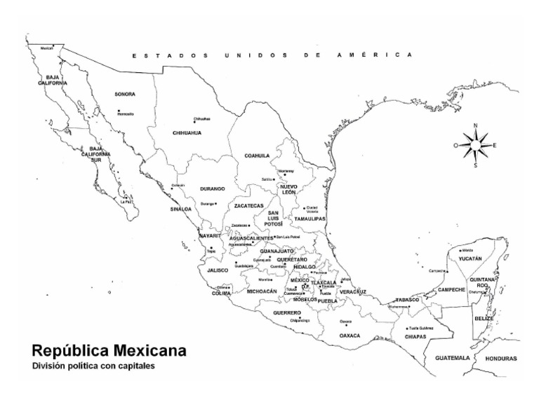 Mapa Republica Mexicana | PDF