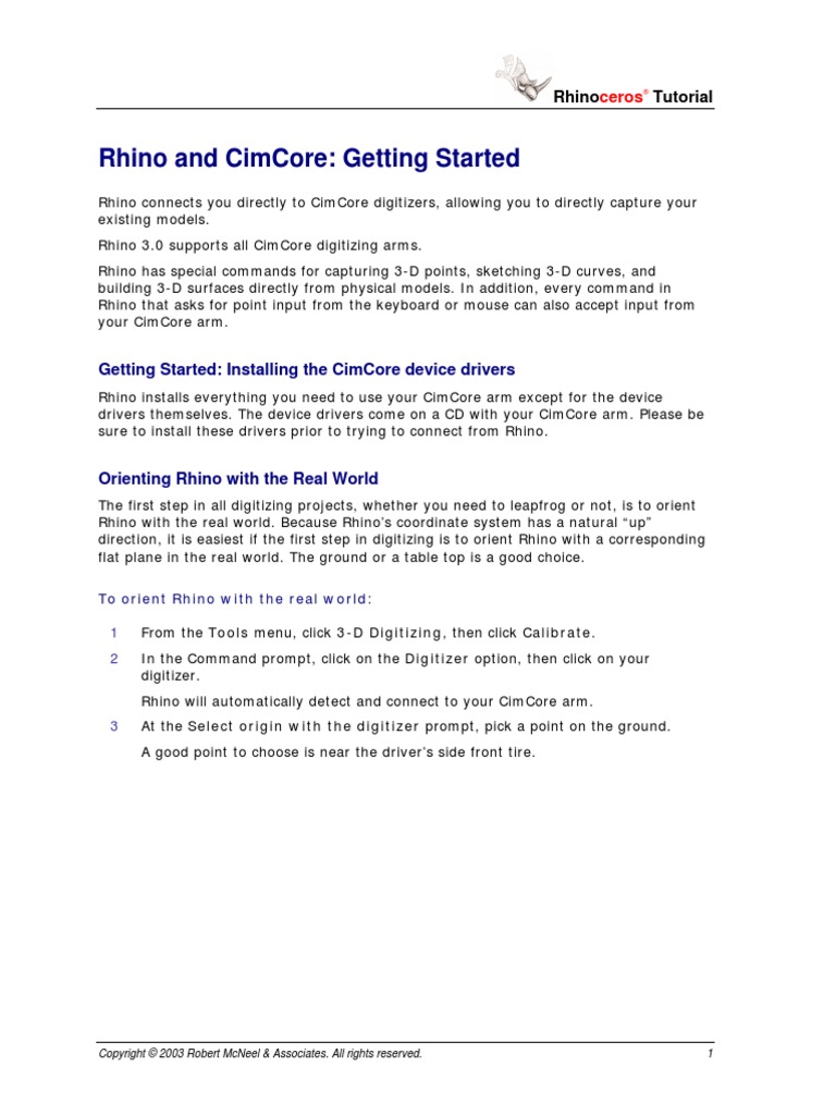 Calibraçao Cimcore Rhino | Download Free PDF | Rhinoceros | Areas Of ...