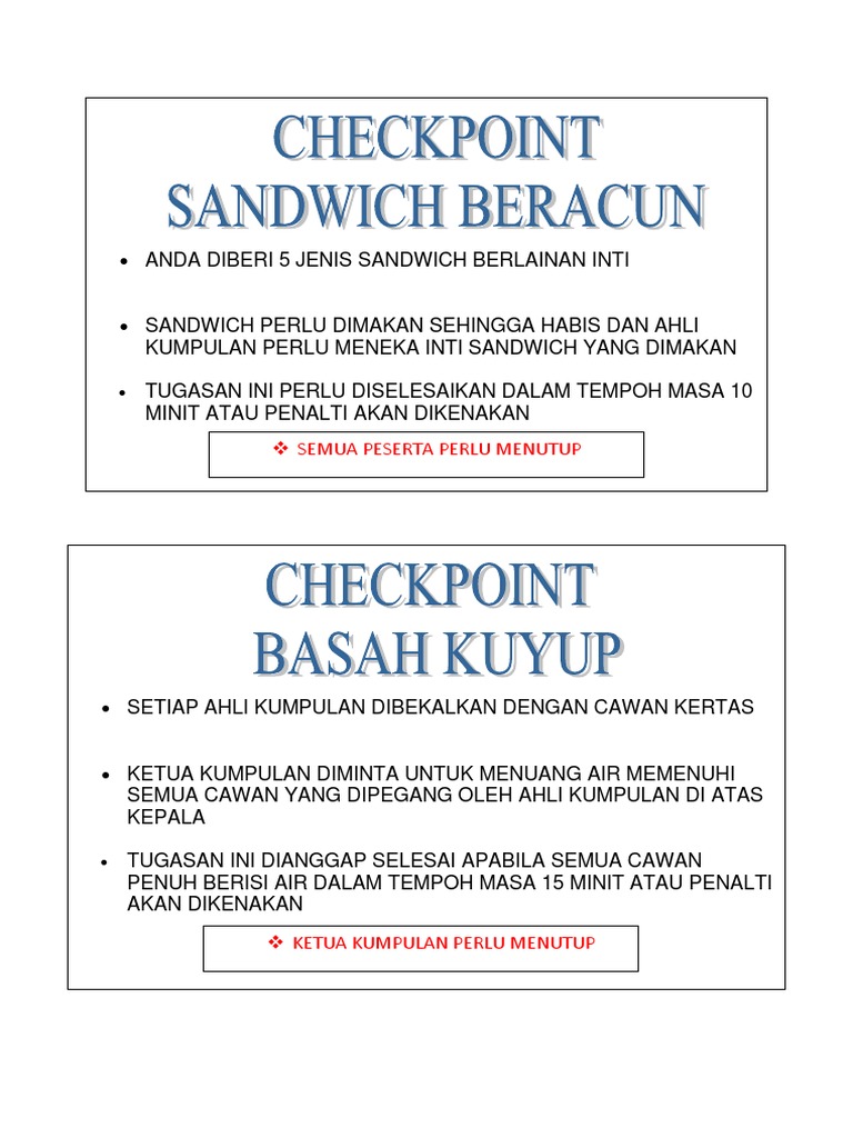 Arahan Dan Clue Explorace | PDF