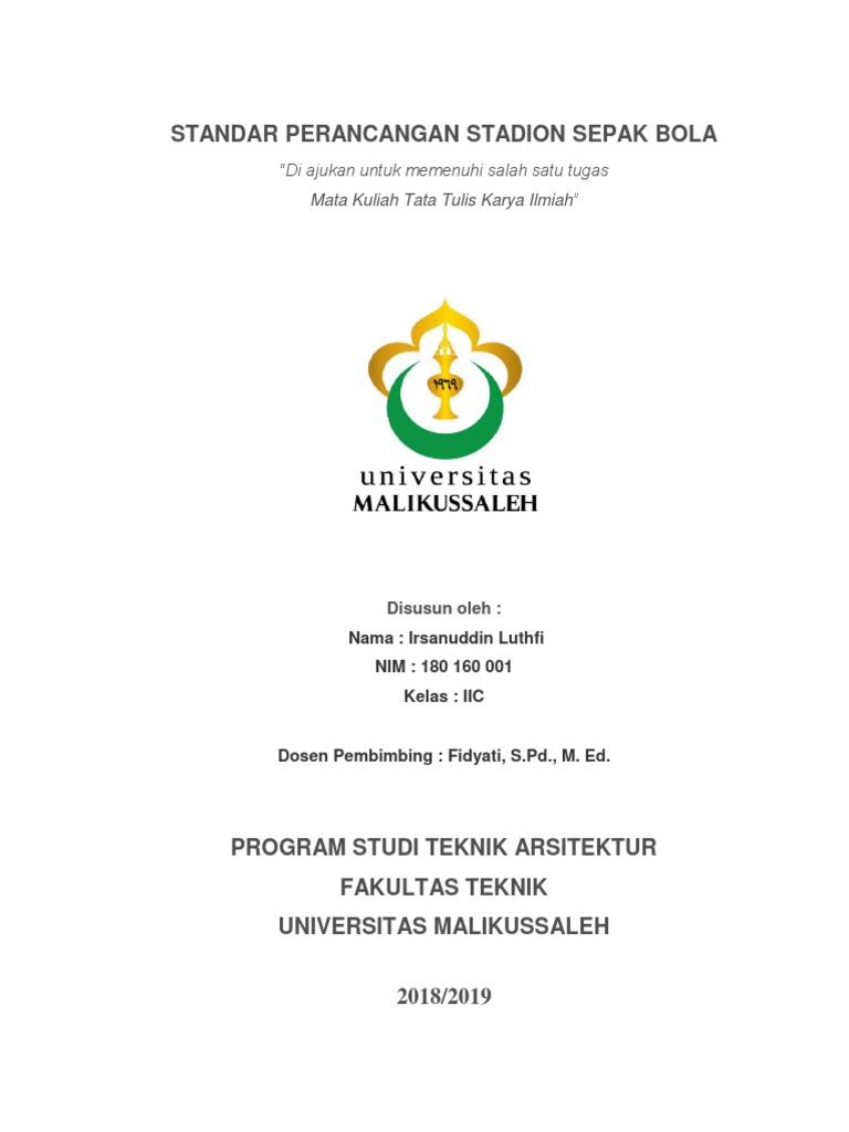 Standar Perancangan Stadion Sepak Bola | PDF