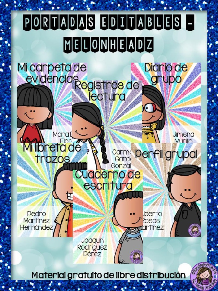 Portadas Editables Melonheadz | PDF