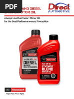 Motorcraft Oil Chart | PDF | Motor Oil | Car Body Styles
