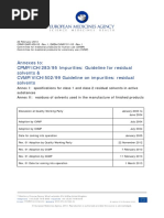 USP 467: Residual Solvents Guidelines | PDF | Gas Chromatography | Solvent