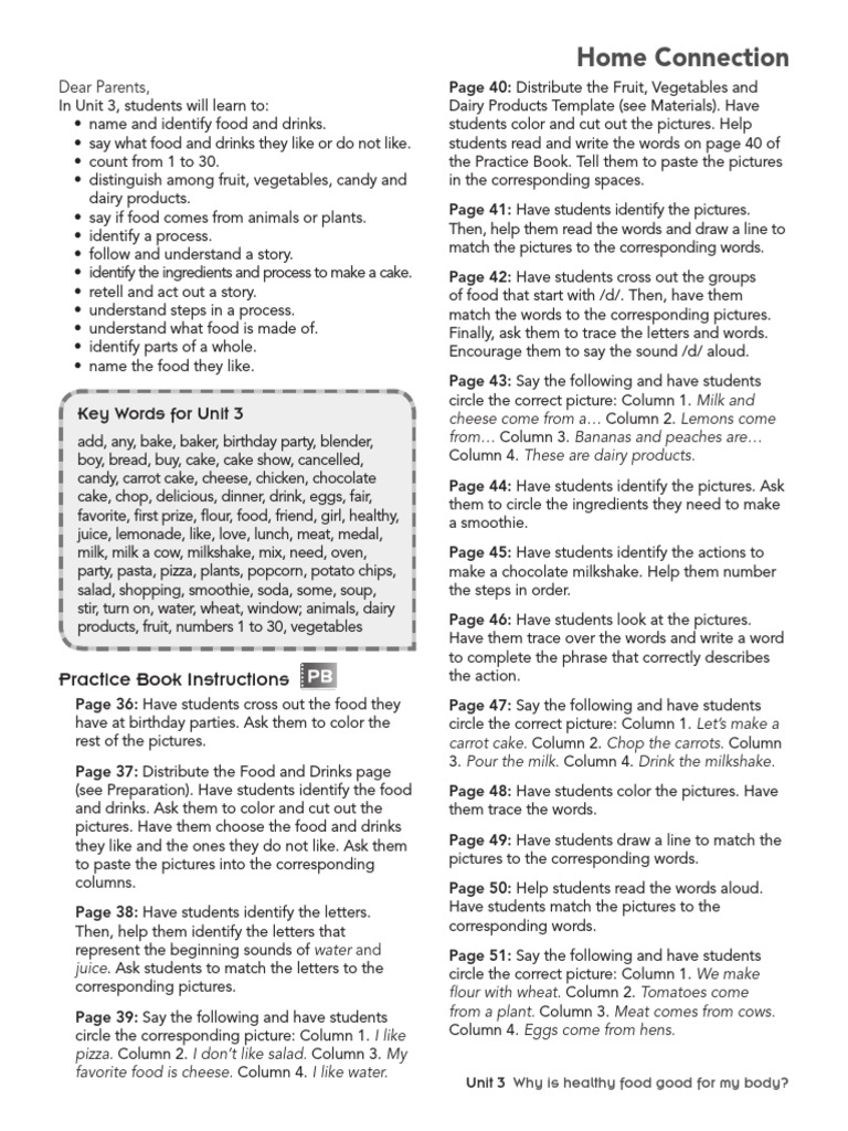 Homework Assignments Unit 3 PDF | PDF | Cakes | Milkshake