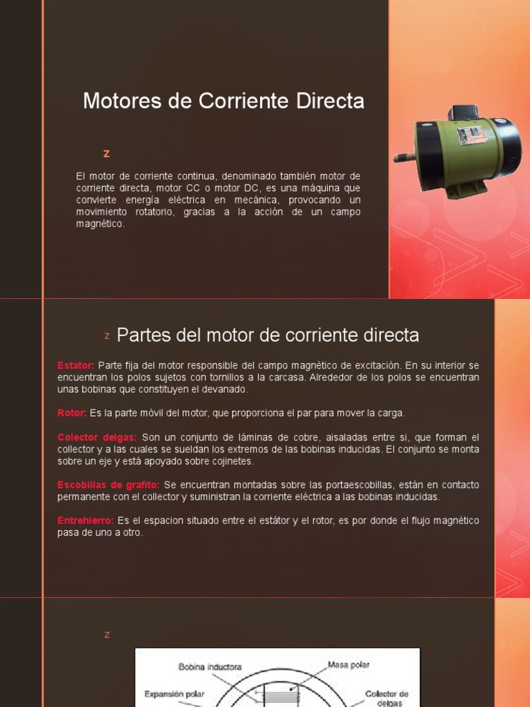 Motores de Corriente Directa | PDF | Motor eléctrico | Inductor