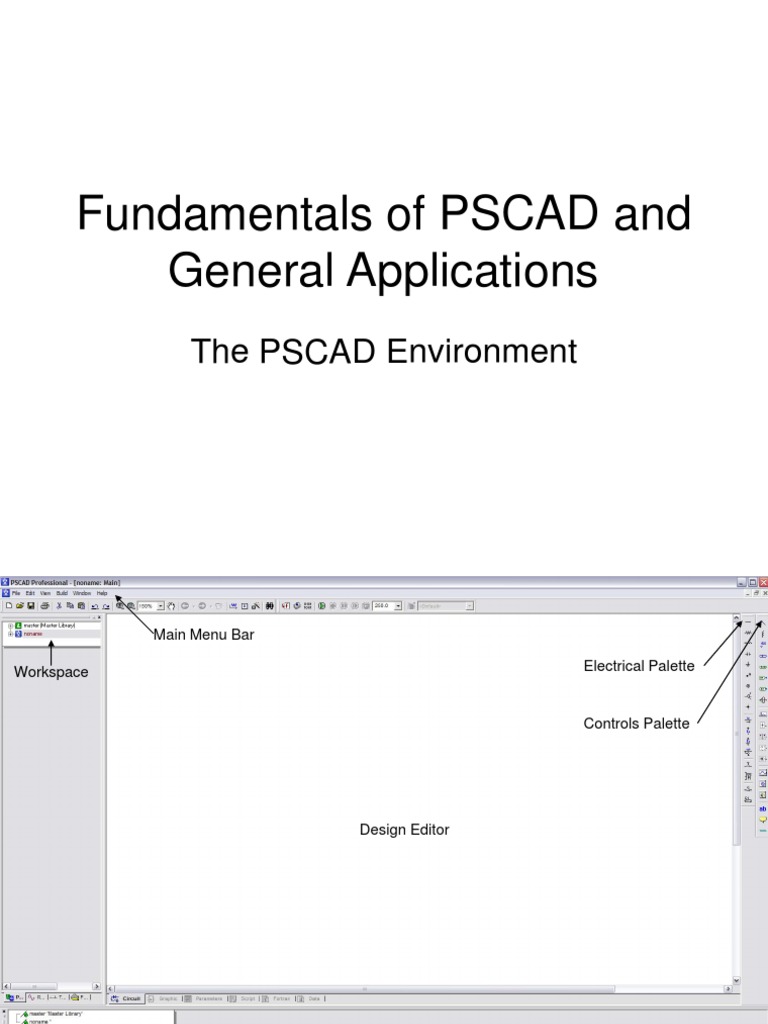 Fundamentals of PSCAD and General Applications | PDF | Menu (Computing ...