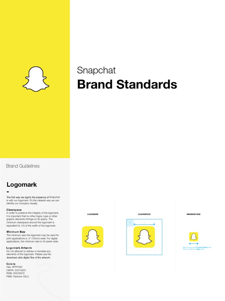 Snapchat Logo Usage Guidelines | PDF