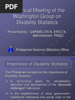 Washington Group Disability Questionnaire | PDF