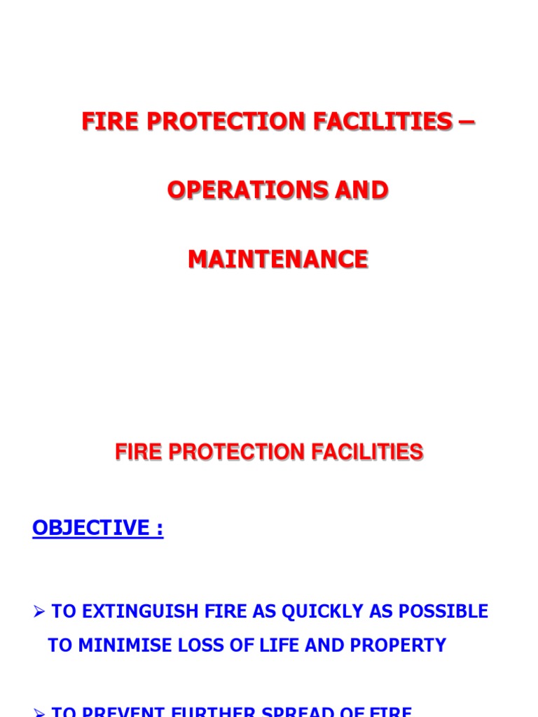 Fire Proctection System Maintenance | PDF | Firefighting | Fires