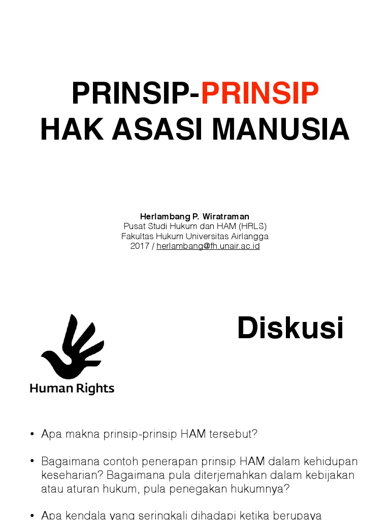 Prinsip-Prinsip Dasar Hak Asasi Manusia | PDF