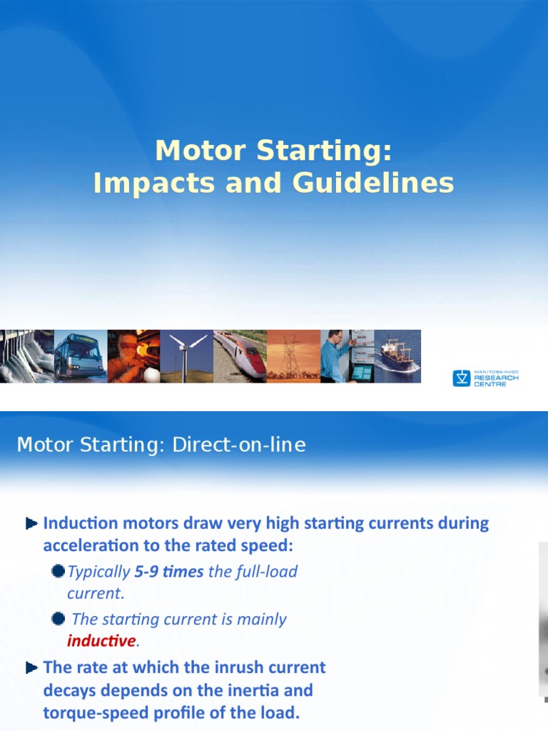 Motor Starting: Impacts and Guidelines | PDF | Electric Motor ...