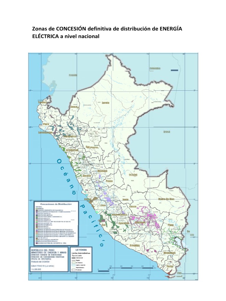 Mapas de Concesiones Suscritas Por El Perú | PDF