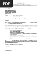 BIR - Request Letter | PDF | Withholding Tax | Income Tax