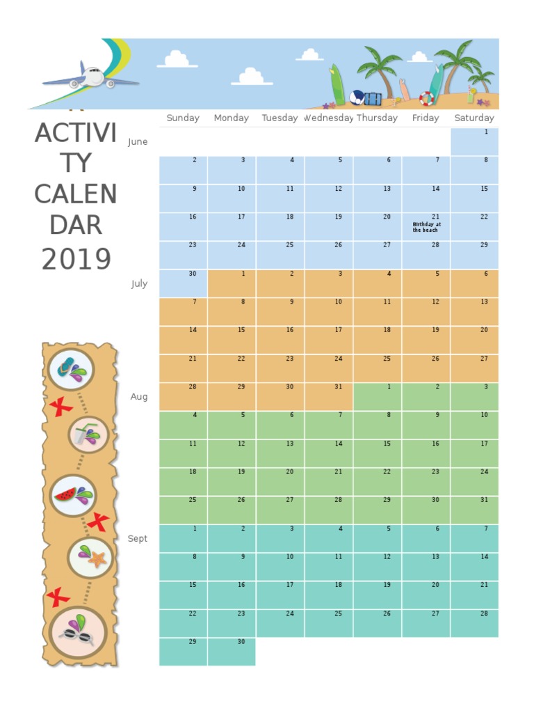 Summer Activity Calendar | PDF