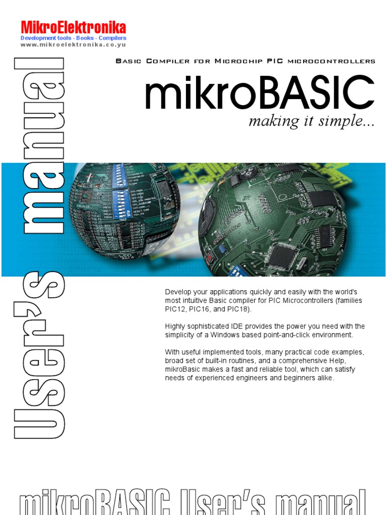 Mikrobasic Manual | PDF | Microcontroller | Icon (Computing)