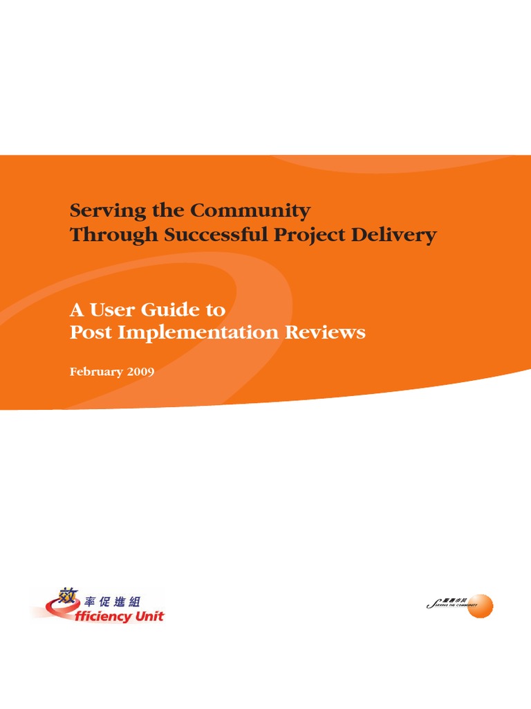 Serving The Community Through Successful Project Delivery: A User Guide ...