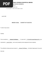 BMC Medical Certificate | PDF