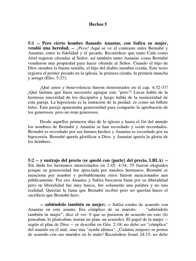 Analisis Del Cap 5 de Hechos | PDF | La resurrección de Jesús | Jesús