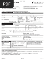 Uhc Verification Form | PDF
