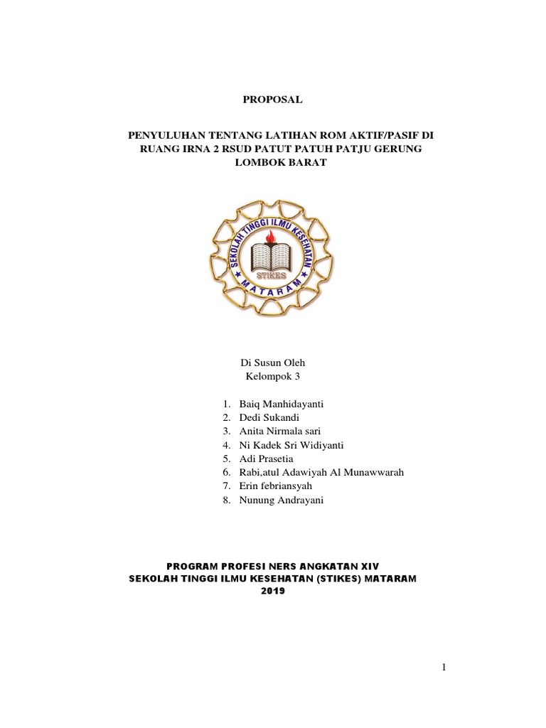 Proposal ROM | PDF | Karier & Perkembangan