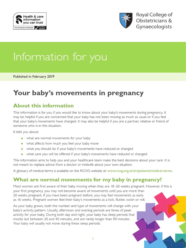 Normal Fetal Movement - RCOG | PDF | Pregnancy | Heart Rate