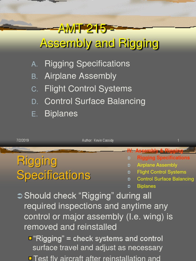 Assembly and Rigging | PDF | Flight Control Surfaces | Aileron