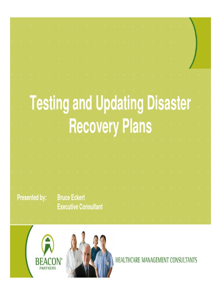 DRP Testing 032007 | PDF | Disaster Recovery | Backup