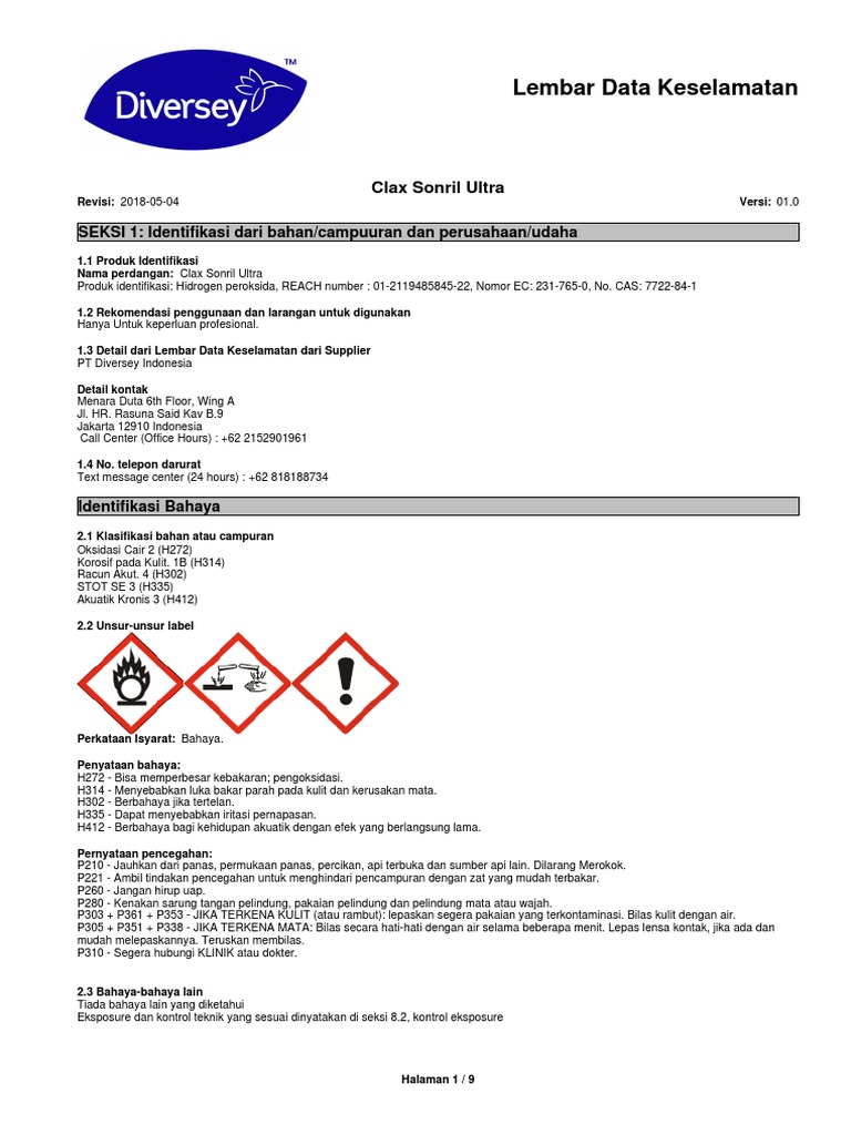 SDS Clax Sonril Ultra | PDF