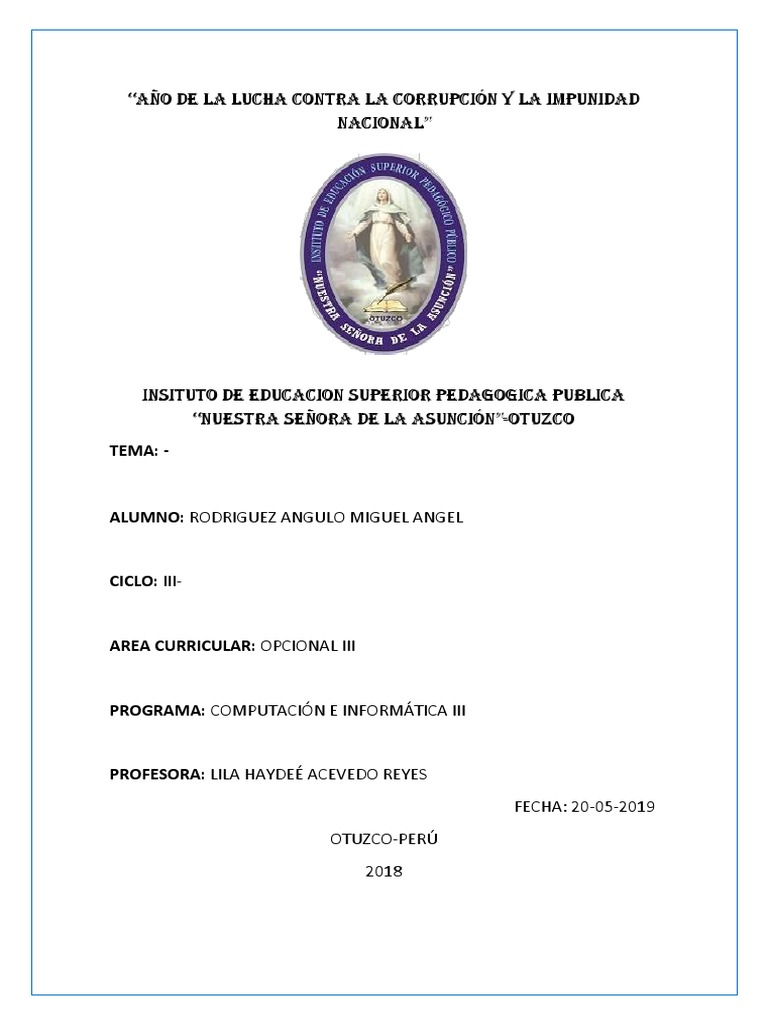 Formato de Caratula-Proyecto | PDF