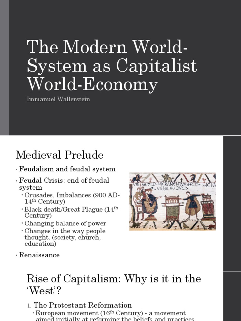 The Modern World-System as Capitalist World-Economy: Immanuel ...