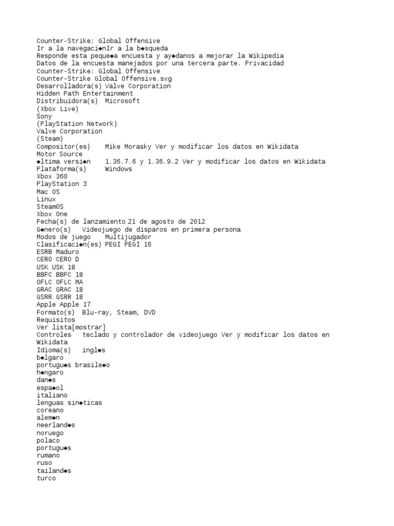 CSGO | PDF | Ocio | Arsenal