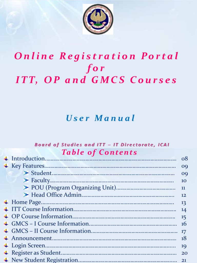 Online Portal User Manual PDF | PDF | Password | Online And Offline