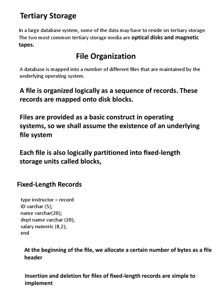 Database File Organization Techniques | PDF | Database Index | Information Management