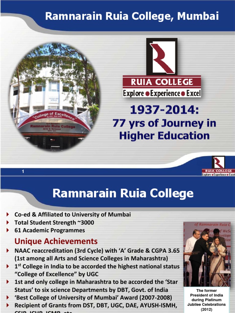 Ramnarain Ruia College, Mumbai | PDF | College | Slum