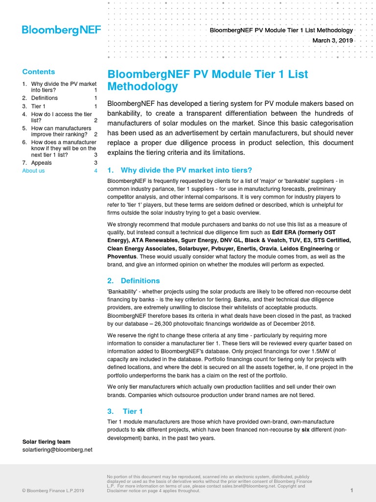 Tier 1 Bankable | Bloomberg L.P. | Limited Partnership | Free 30-day ...