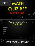 Grade 3 Science Quiz Bee | PDF | Mammals | Plants
