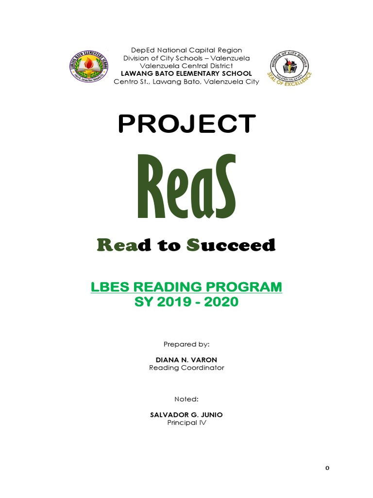 LBES Reading Program 2019 2020 | PDF | Reading Comprehension | Communication