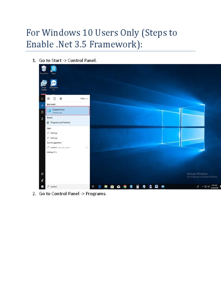 Win 10 Framework Guide | PDF