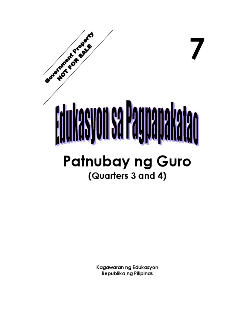 EsP Gr7 TG (Q3&Q4) Cover | PDF